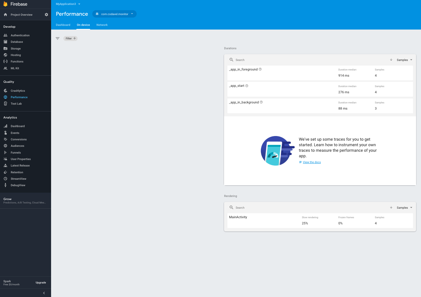 How to integrate Firebase Performance Monitoring
